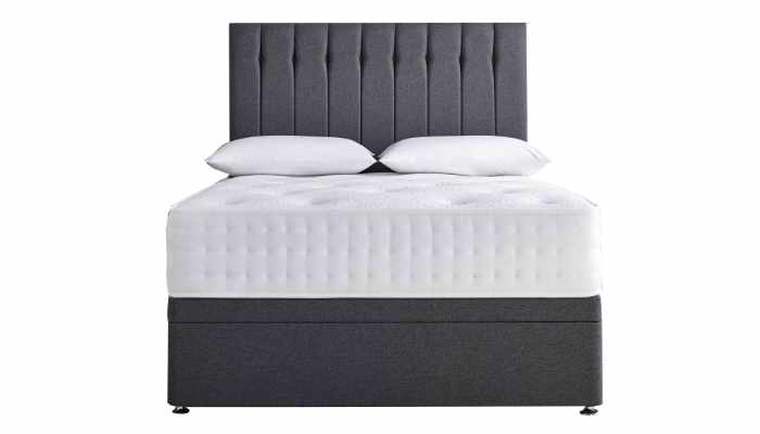 Double Divan Bed with Mattress, Headboard & Storage | The Bed Shop ...
