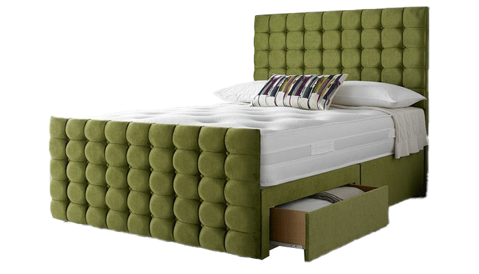 Double Divan Bed with Mattress, Headboard & Storage | The Bed Shop ...