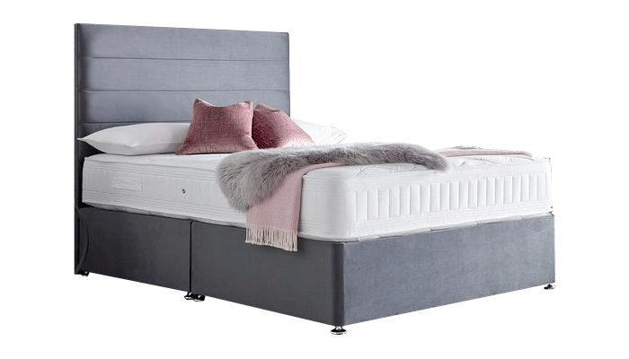 Double Divan Bed with Mattress, Headboard & Storage | The Bed Shop ...