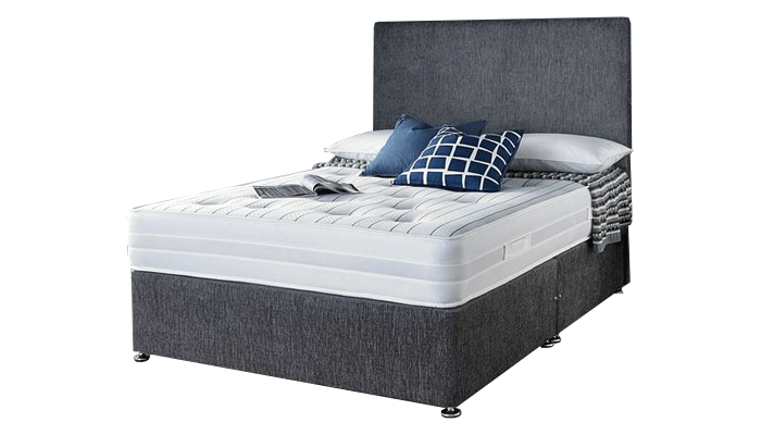 Double Divan Bed with Mattress, Headboard & Storage | The Bed Shop ...
